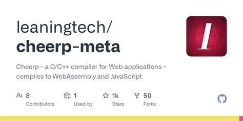GitHub Leaningtech Cheerp Meta Cheerp A C C Compiler For Web Applications Compiles To