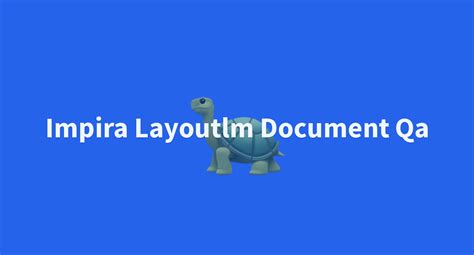 Feroz1516impira Layoutlm Document Qa At Main