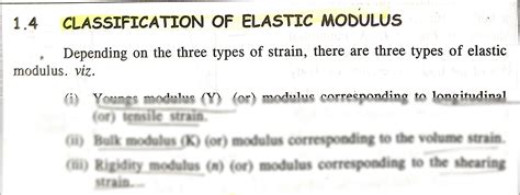 Solution Classification Of Elastic Modulus Studypool