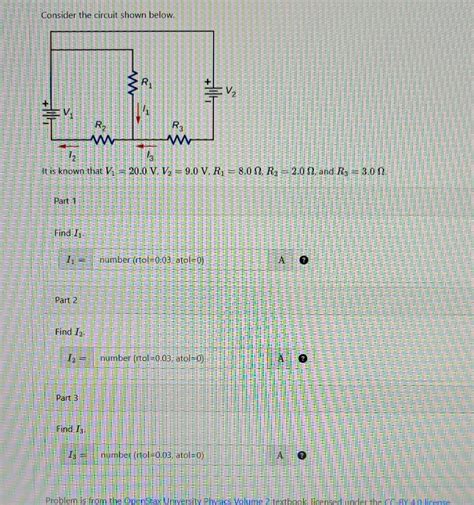 Solved Consider The Circuit Shown Below It Is Known That Chegg