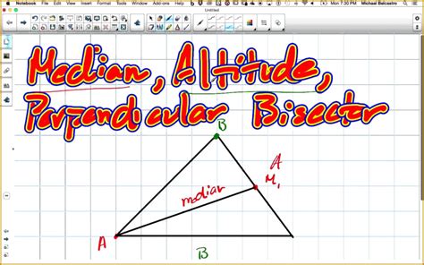 Worksheet Altitude Median Angle Bisector Perpendicular Bisector Answers