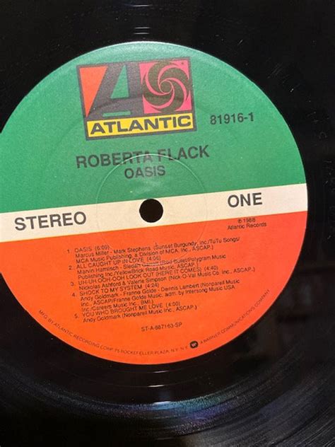 Roberta Flack Oasis Vintage Vinyl Record Album Etsy