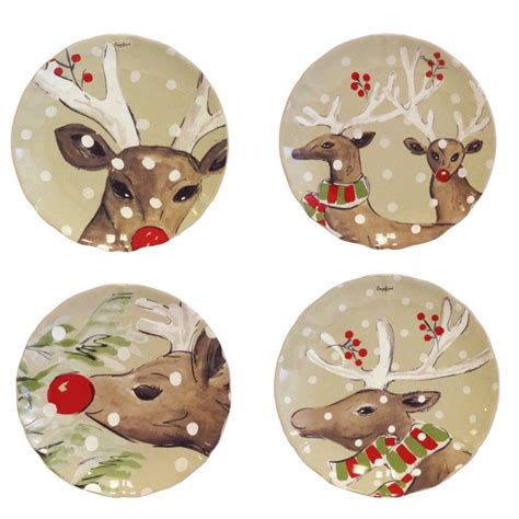 Deer Friends Saladdessert Plates Kademi
