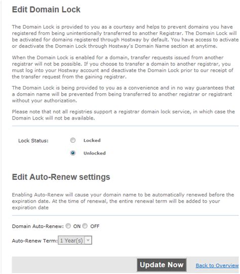 Changing Your Domain Lock Status DomainPeople Help Center