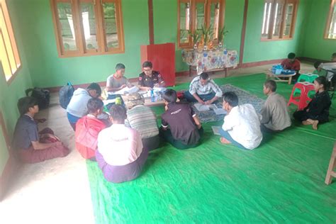 မောက်မယ်မြို့နယ်၌ ပန်းခင်းစီမံချက် ၂ ဖြင့် ကျေးရွာအရောက်ကွင်းဆင်းဆောင