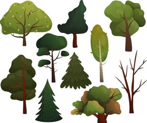Forest Trees Vector Art Icons And Graphics For Free Download