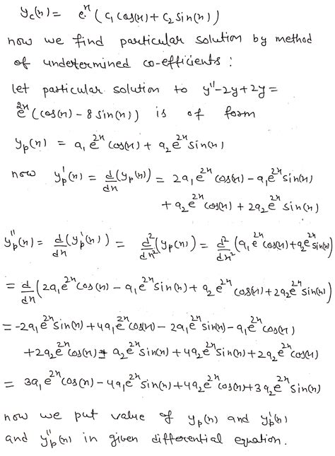 Solved Solve The Given Differential Equation By Undetermined Coefficients Course Hero
