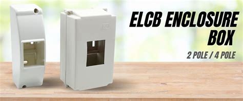 [box Only] Pvc Electric Elcb Enclosure Box Elcb Box 2 Pole 4 Pole Cover Eletrik Mcb Cover Box
