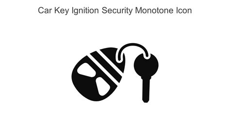 Car Key Ignition Security Monotone Icon In Powerpoint Pptx Png And Editable Eps Format Ppt Template