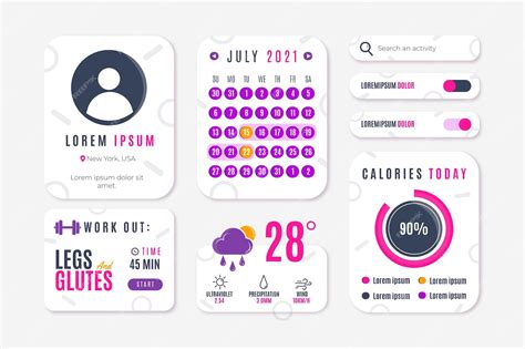 Free Vector Flat Ui Ux Elements Collection