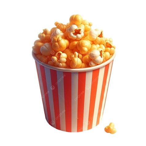 가장자리 위로 엿보는 알갱이가 따뜻하고 바삭바삭한 줄무늬 용기에 담긴 팝콘 상자 팝콘 팝콘 영화 줄무늬 팝콘통 Png 일러스트 및 이미지 에 대한 무료 다운로드