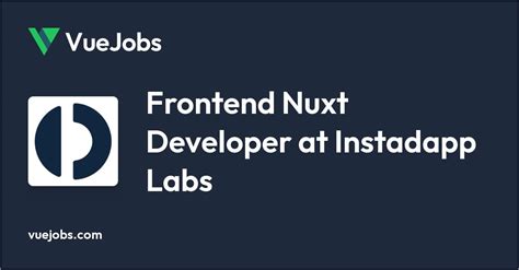 Vuejs Jobs The 1 Vuejs Job Board On Linkedin Frontend Nuxt