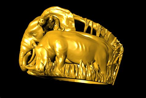 Zoo Ring 3Dprint model file » murti3d.com