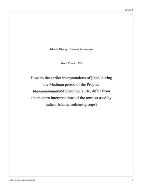 Ib History Ia Example