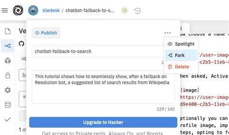 GitHub Tiledesk Tiledesk Fallback To Search Tutorial Recipes Code Snippets And Small