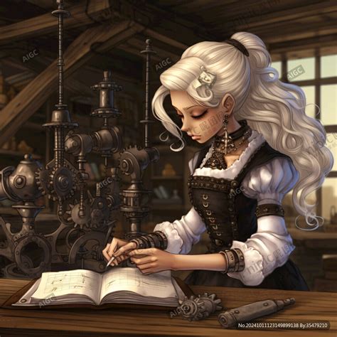 Ai创作图欧风少女卡通少女 Q版欧美画风 国外插画 Cg插画 幻想小说插图设计手绘 图书馆儿插 Cg绘画作品 欧美风格插画 欧美国外插画 蒸汽朋克书 欧美动漫插画 写实人物插画 Cg人物 蒸汽
