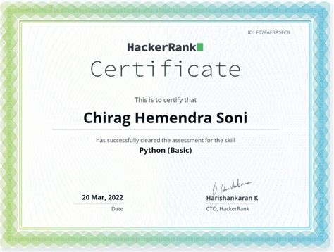 Chirag Soni On Linkedin Python Hackerrank