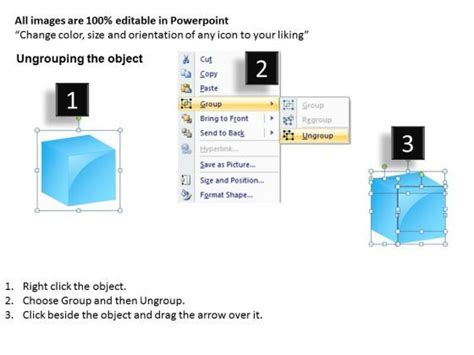 PowerPoint Slides With Cube Diagrams