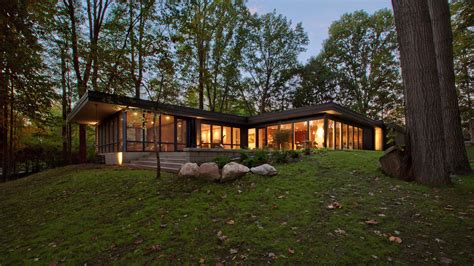 Haus Overhauls Midcentury Modern Home In The Indiana Woods