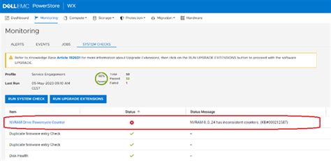 PowerStore System Health Check Detects An MTC NVRAM Drive Issue Dell