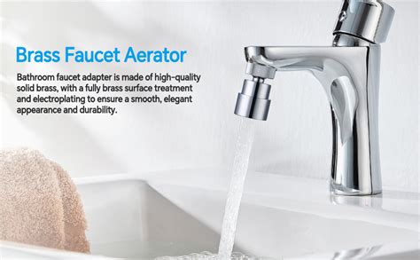 Faucet Aerator For Sink Faucet Adapter 360° Swivel Faucet To Hose Adapter With 55 64 Inch