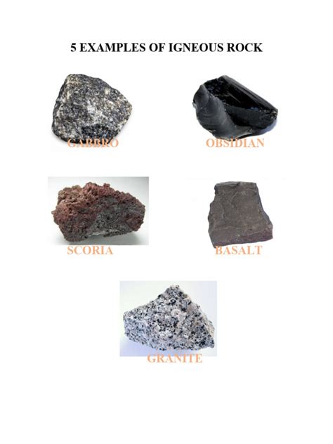 5 Examples Of Igneous Rock Pdf