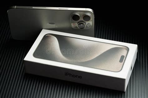 Apple Iphone Pro Max Natural Titanium Editorial Photography Image Of Technology Gadget