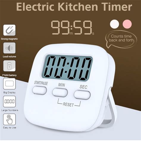 Magnetic Lcd Digital Kitchen Timer Mini Countdown Electronic Kitchen Timer With Desktop Stand