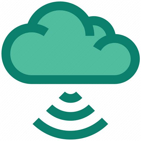 Cloud Computing Connection Internet Signals Technology Waves Wifi Cloud Icon Download On
