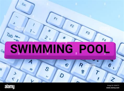 Writing Displaying Text Swimming Pool Concept Meaning Structure