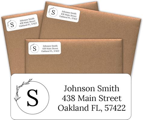 Return Address Labels Personalized Stickers 60 Personalized Address Labels Self