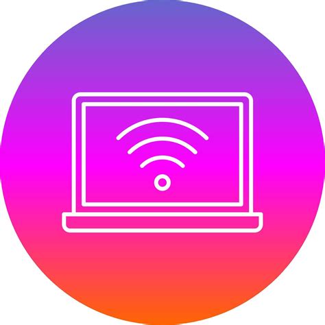 Internet Connection Line Gradient Circle Icon 38732593 Vector Art At Vecteezy