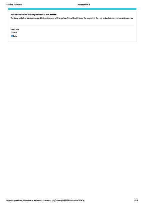 Fac1502 Assignment 2 Semester 1 2023 Fac1502 Financial Accounting