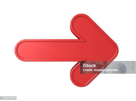 흰색 배경에 고립 된 빈 3d 빨간색 화살표 기호 최소한의 창의적인 아이디어 개념 3d 렌더링 0명에 대한 스톡 사진 및 기타 이미지 Istock