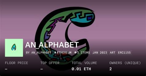 An Alphabet Collection Opensea