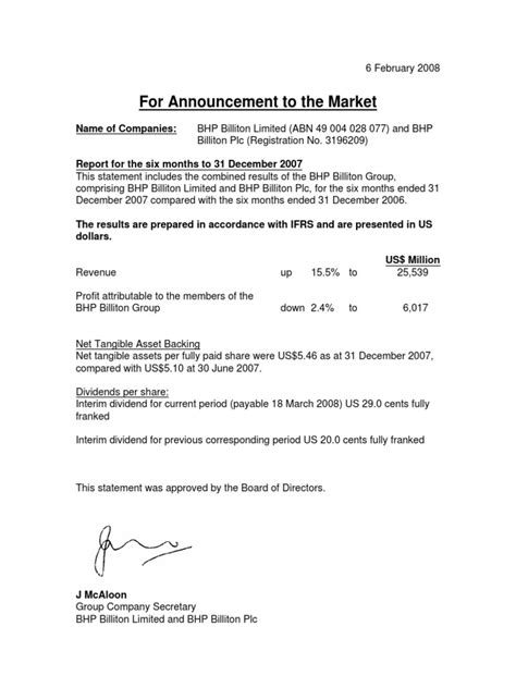 2008 H1 Report Pdf Dividend Taxes