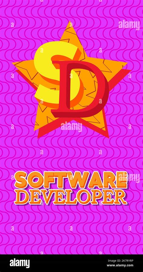 Superhero Coat Of Arms Showing Software Developer Icon Colorful Comic