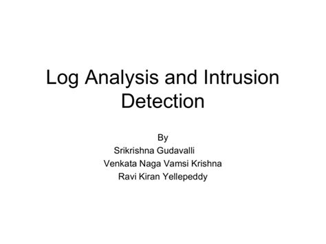 Log Analysis