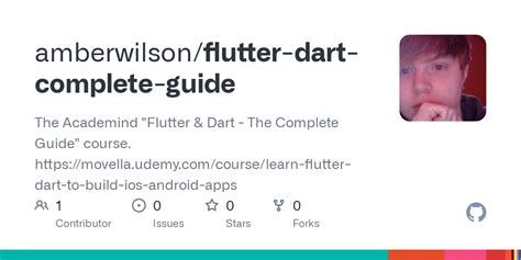 GitHub Amberwilson Flutter Dart Complete Guide The Academind Flutter Dart The Complete