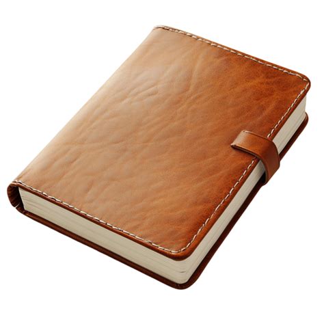 Brown Leather Notebook On Transparent Background 55332912 PNG
