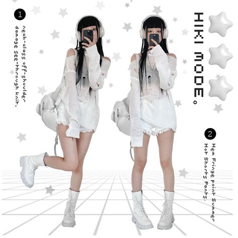 히키모드 넥클리스 홀터넥 어깨트임 오프숄더 시스루 데미지 긴팔 여름 커버업 니트