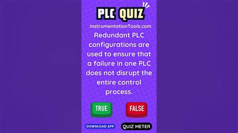 Learn Plc Quiz Set 5 Plc Plcprogramming Youtube