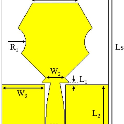 The Geometry Of The Proposed Single Element Uwb Antenna Download