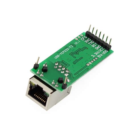 Módulo Convertidor A Ethernet Serial Rs232 Uart Ttl Rj45 A Tcp Ip Soporte De Red Lan Dhcp Dns