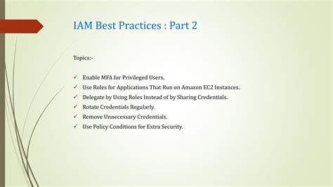 Aws Identity And Access Management For Users Pptx Cloud Computing Internet