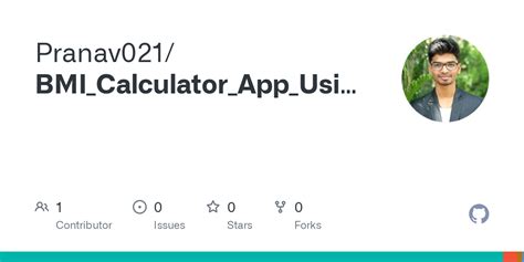Github Pranav021bmicalculatorappusingflutter