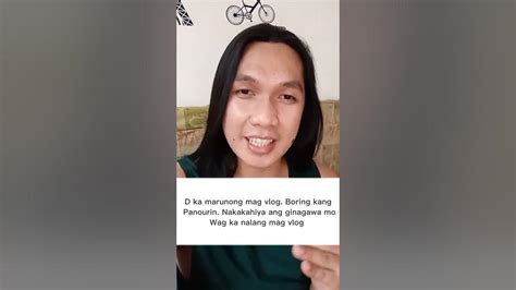 Ang Panget Ng Vlog Mo Youtube