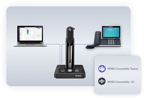 Yealink Wh63 Convertible Dect Wireless Headset