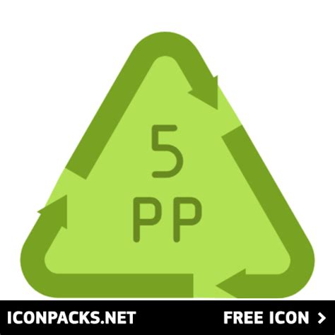 Free Green Polypropylene Pp Symbol Svg Png Icon Download Image