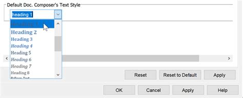 Specify Default Styles For Text Box In Doc Composer Visual Paradigm Know How